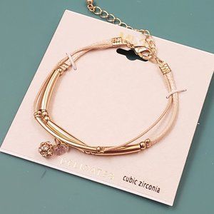 Mixit | Jewelry | Mixit Delicates Nwt Gold Tone Cubic Zirconia ...